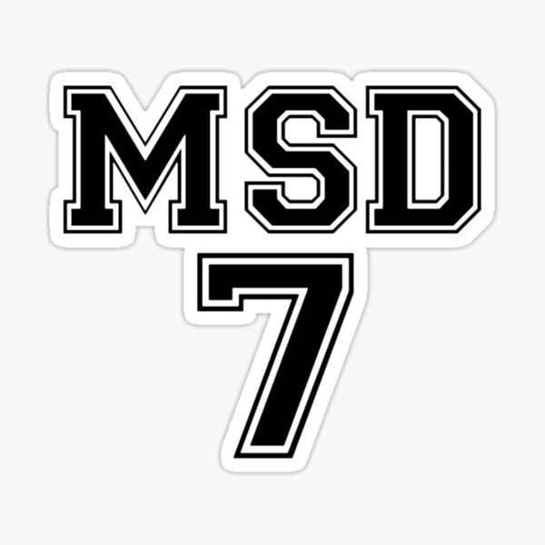 "MSD 7" Sticker by Alan98200 | Redbubble