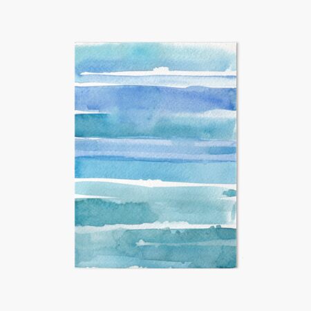 "Watercolour abstract art_shades of blue" Art Board Print for Sale by ...