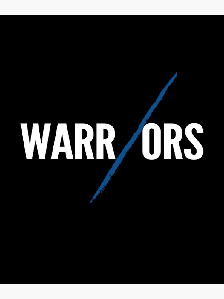 "Thin Blue Line - Warriors" Poster by TheveryGudMemes | Redbubble