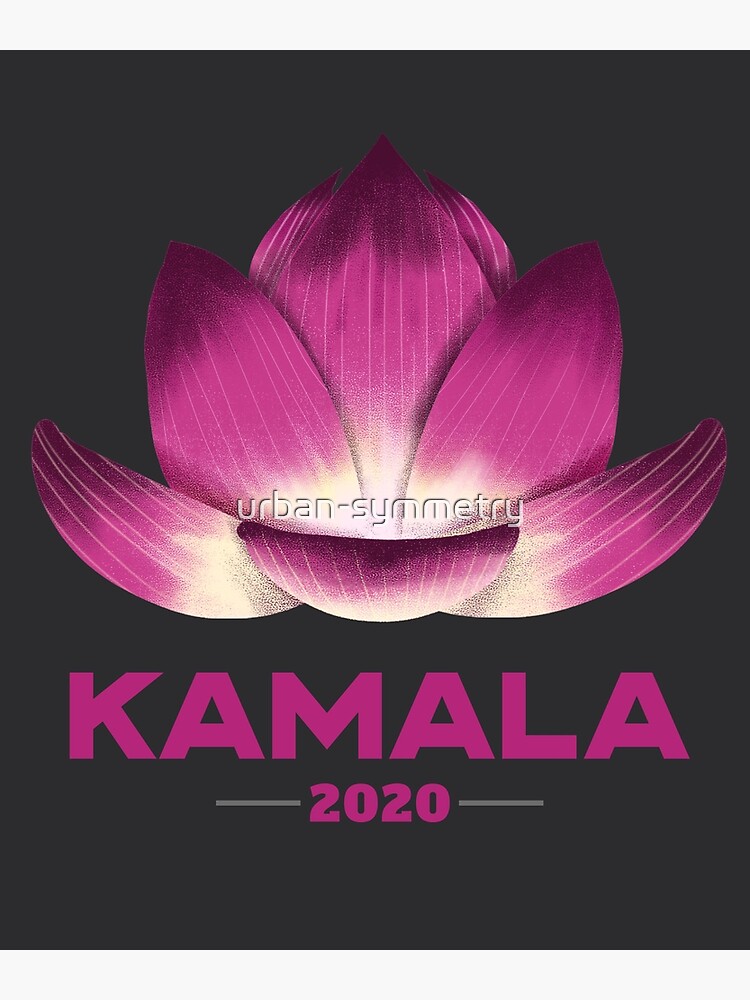 "Kamala lotus 2020" Poster for Sale by urban-symmetry | Redbubble