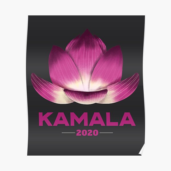 "Kamala lotus 2020" Poster for Sale by urban-symmetry | Redbubble