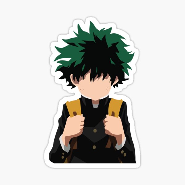 "My Hero Academia Deku Minimalist" Sticker for Sale by egrjhn | Redbubble