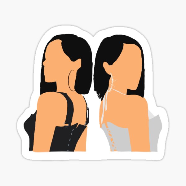 "Mala Santa" Sticker by yaritzabeltrann | Redbubble