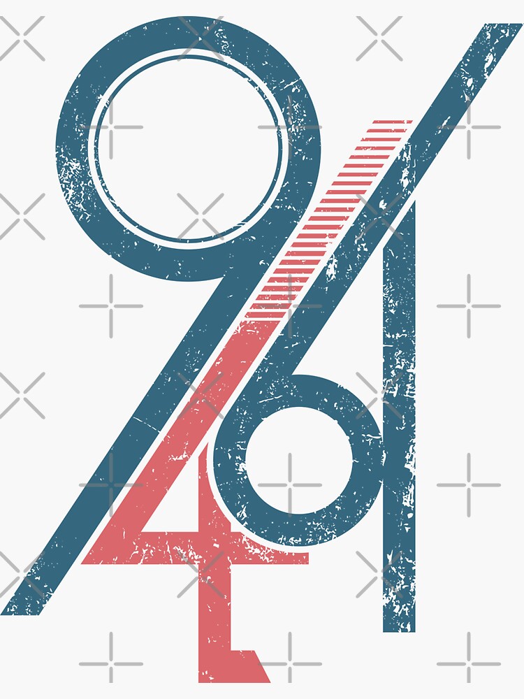 "9461" Sticker for Sale by meeiyng | Redbubble