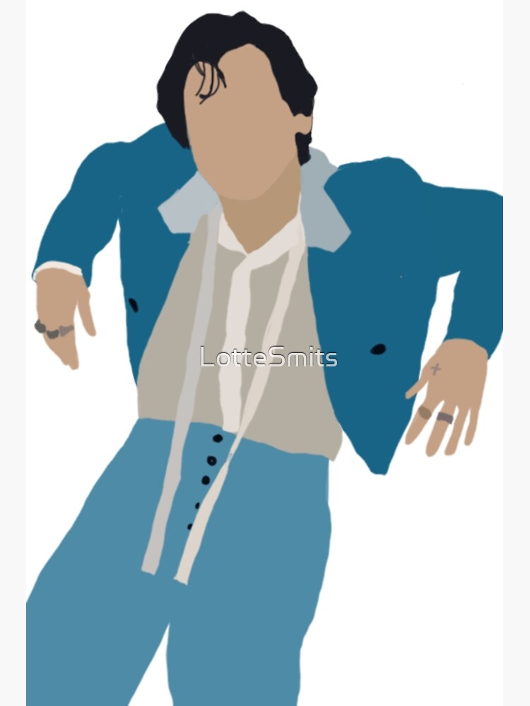 "Harry Styles blue suit one direction" Poster by LotteSmits | Redbubble