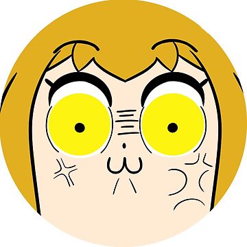 "Angry Popuko" Sticker for Sale by mallowkey | Redbubble