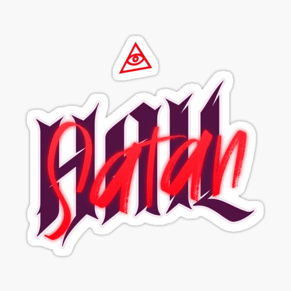 Hail Satan Design Sticker For Sale By Eexos Redbubble