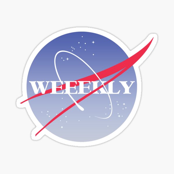 "WEEEKLY (NASA)" Sticker for Sale by lovely-day | Redbubble