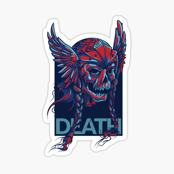 "Death" Sticker by UpToTheWolves | Redbubble