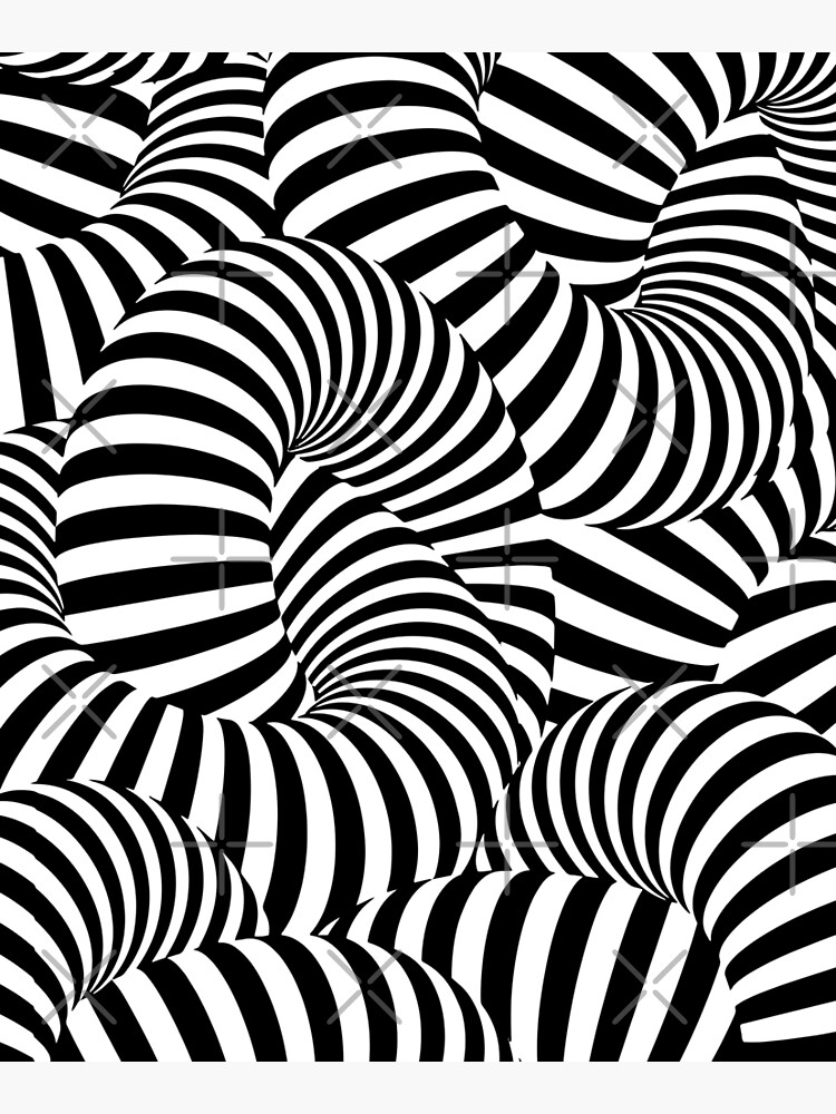 "Black and white optical illusion" Mounted Print for Sale by SweetLog ...