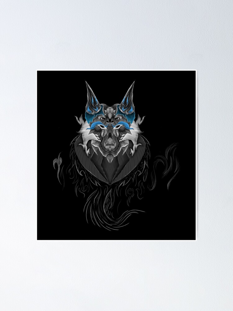 "Bot wolf" Poster by Dragon-scale | Redbubble