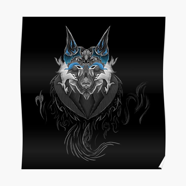 "Bot wolf" Poster by Dragon-scale | Redbubble