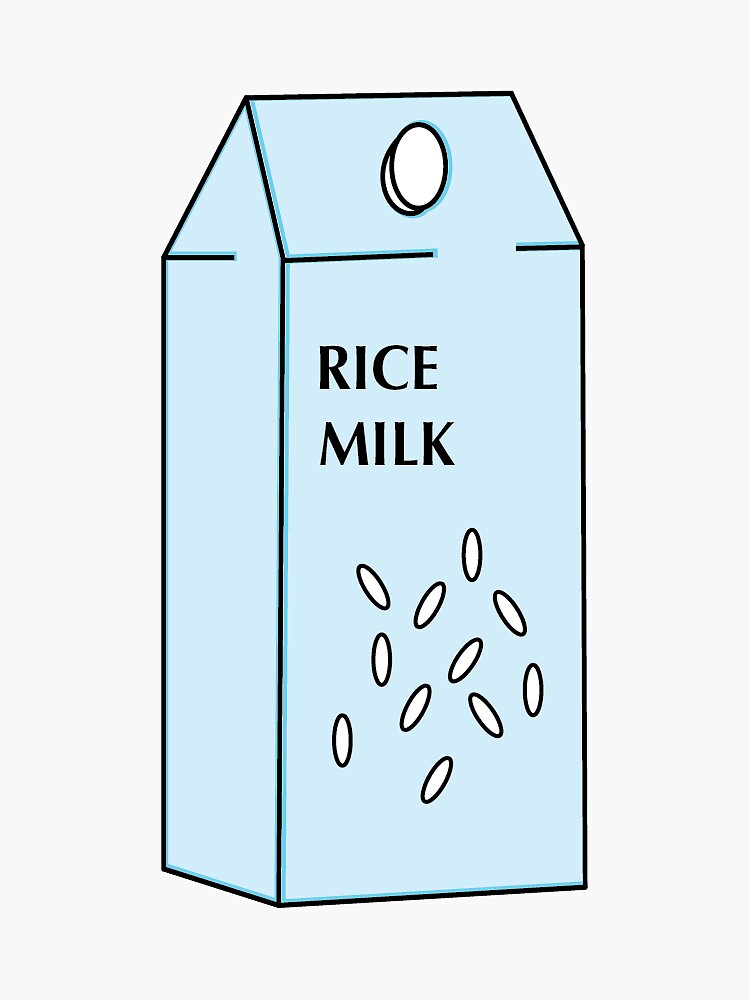 "Rice milk" Sticker for Sale by TheaAudrey | Redbubble