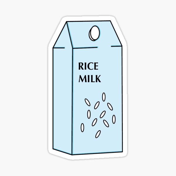 "Rice milk" Sticker for Sale by TheaAudrey | Redbubble