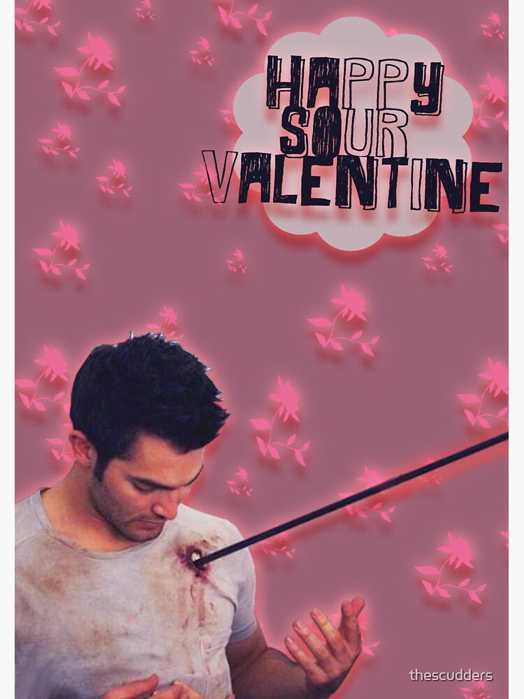 "Happy Sour-Valentine [Derek Hale]" Sticker for Sale by thescudders ...