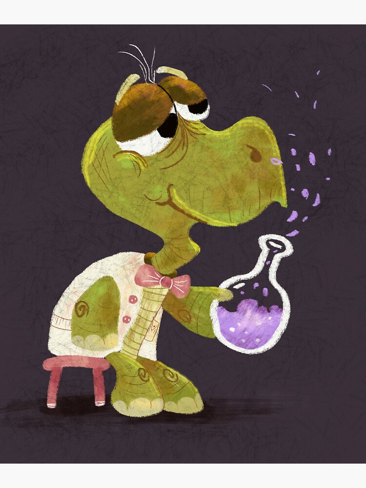 "Scientist turtle" Sticker by Lacrimosa1984 | Redbubble