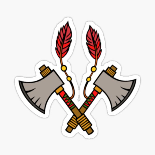 " tomahawk duo" Sticker for Sale by JuDudu | Redbubble