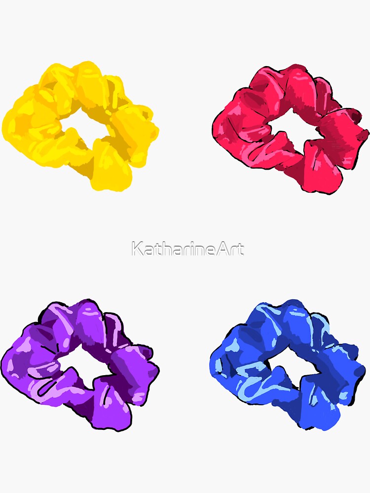 "Aesthetic Scrunchie Sticker Pack" Sticker for Sale by KatharineArt ...