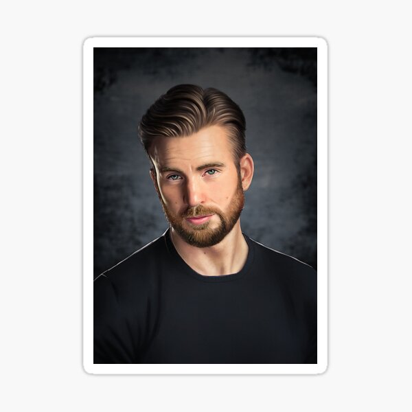 "Chris Evans paint" Sticker for Sale by AlexIvanBoya | Redbubble