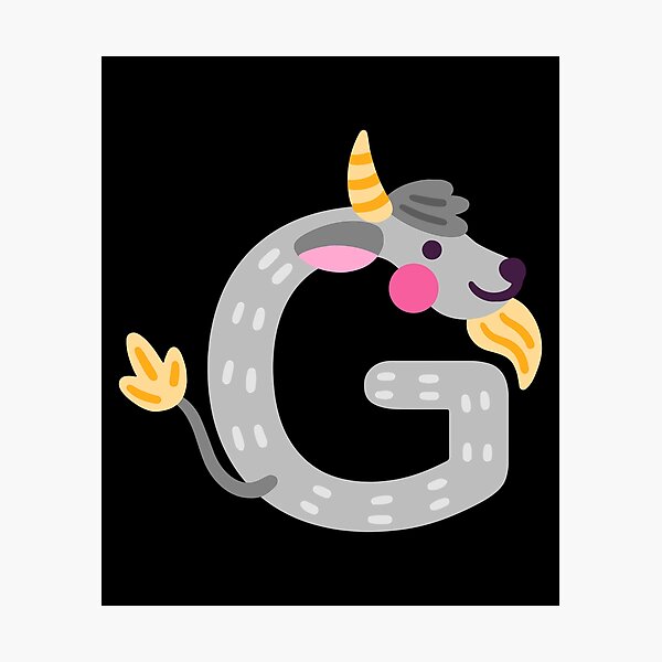 "Letter G animal alphabet back to school" Photographic Print by ...