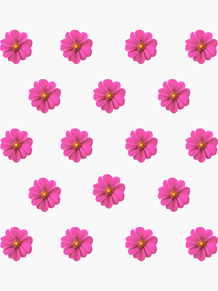 "Pink Flower Pack" Sticker by Peony-Designs | Redbubble