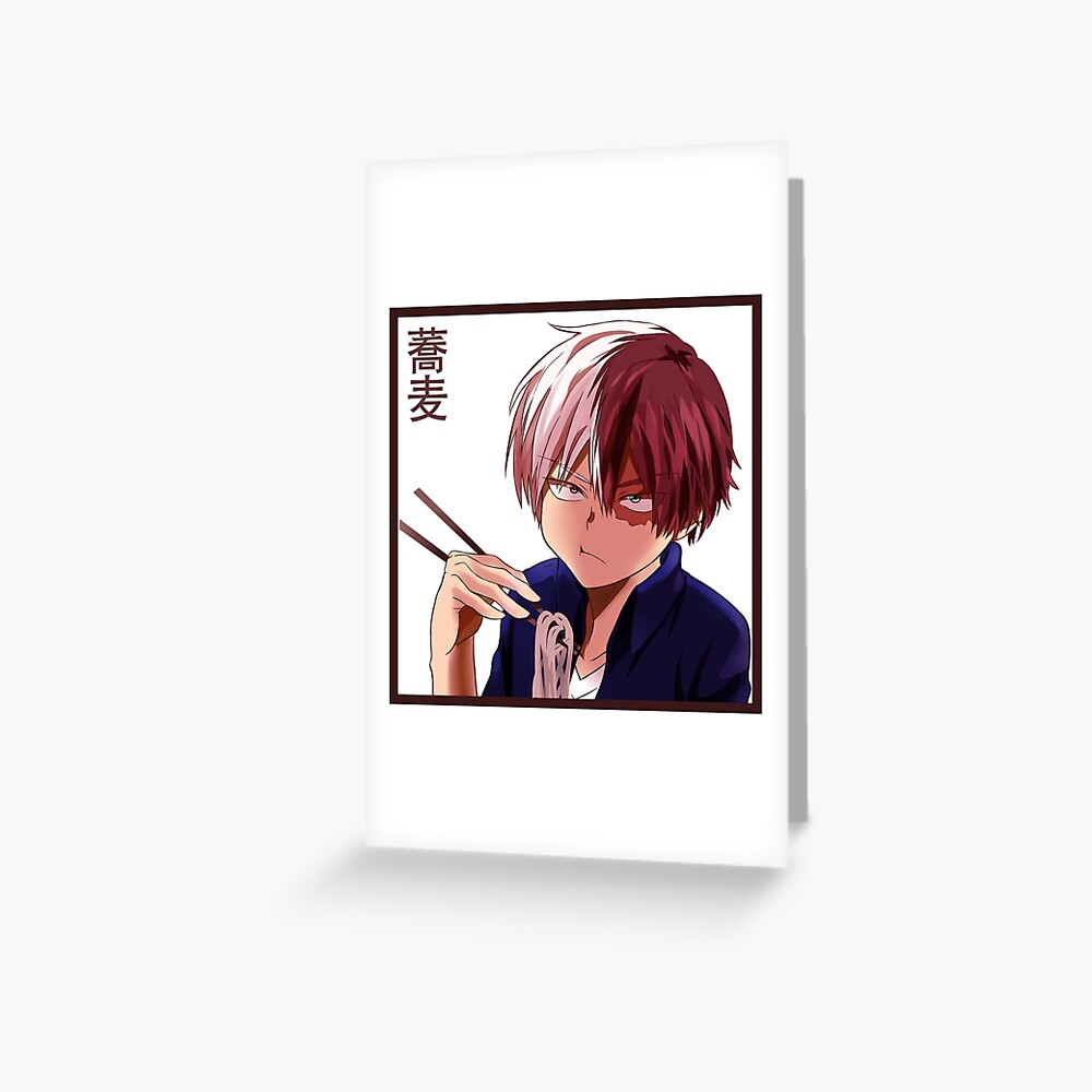 "Shoto Todoroki with soba MHA" Greeting Card for Sale by LokittyLevi ...
