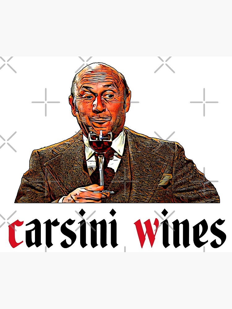 "Trinken Sie Carsini Wein" Leinwanddruck von HerrObst | Redbubble