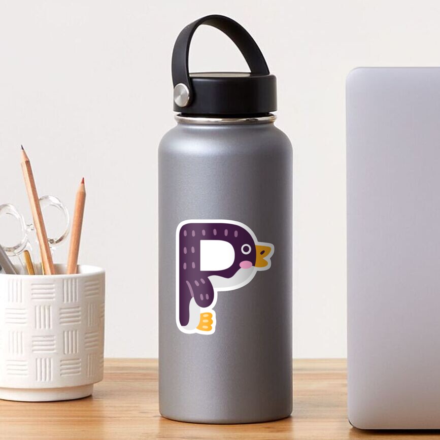 "Letter P animal alphabet back to school" Sticker by awesomedesignrd ...