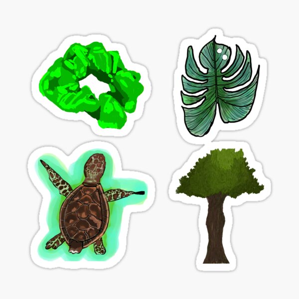 "Green Aesthetic Sticker Pack" Sticker for Sale by KatharineArt | Redbubble