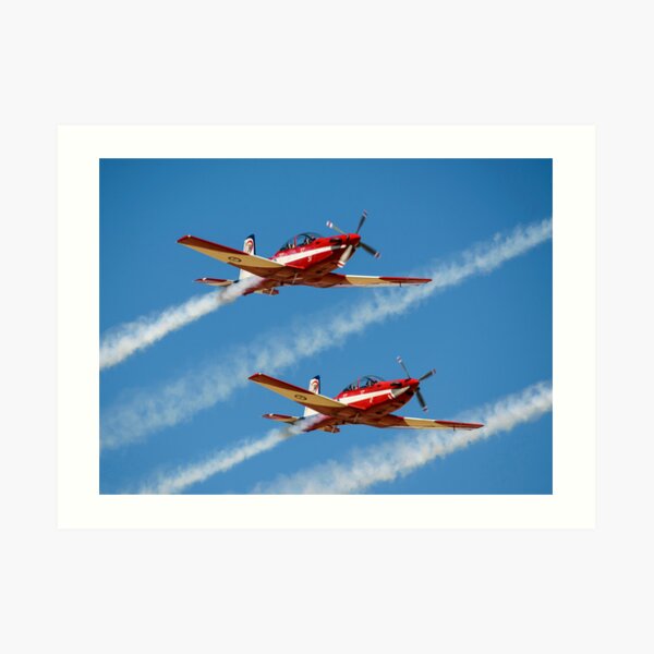 "RAAF Roulettes in the Pilatus PC-9" Art Print by ChrisRandall47 ...