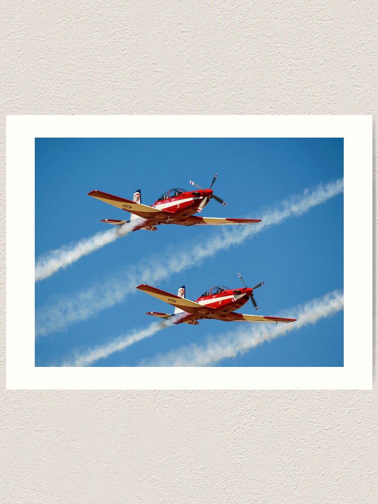 "RAAF Roulettes in the Pilatus PC-9" Art Print by ChrisRandall47 ...