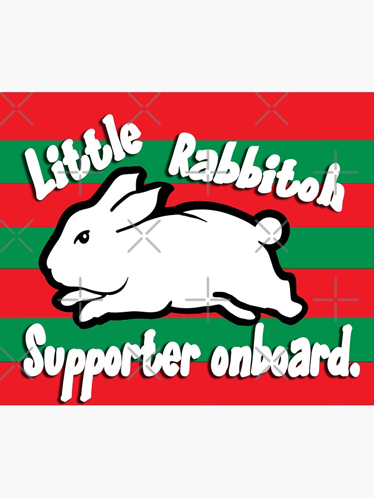 "South Sydney Rabbitohs Baby Car Sticker." Sticker for Sale by Supradon ...