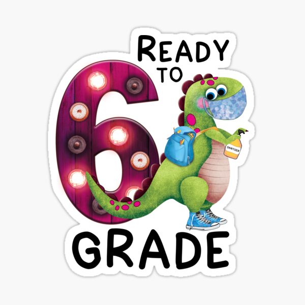 " 6th grade ,back to school" Sticker for Sale by remonss | Redbubble