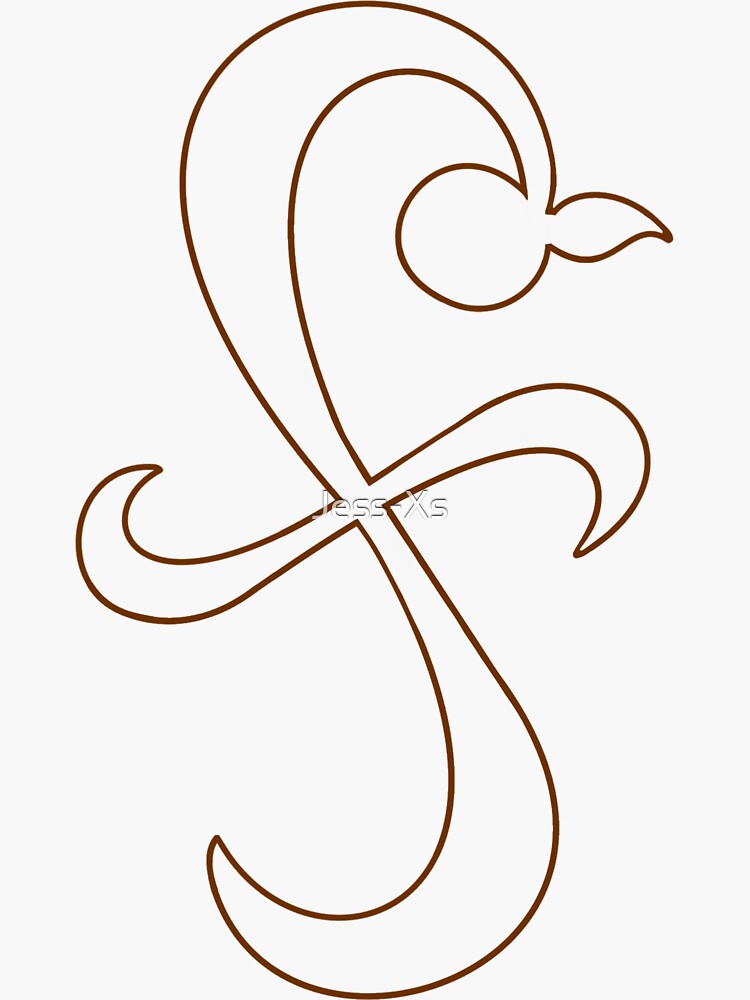 "Nami's tattoo 2 - brown" Sticker for Sale by Jess-Xs | Redbubble