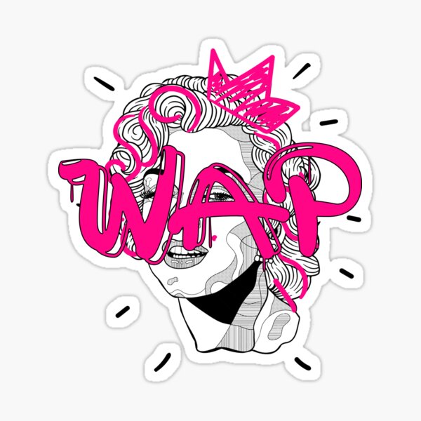 "WAP" Sticker for Sale by blazikin | Redbubble