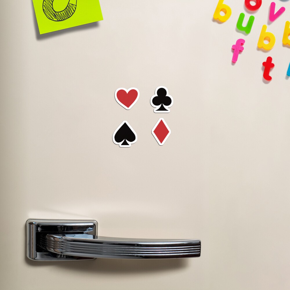 "Playing Card Suits Pack" Sticker for Sale by ToriaScarlett | Redbubble