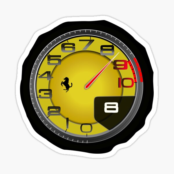 "Speedometer LaFerrari" Sticker for Sale by Aurealis | Redbubble