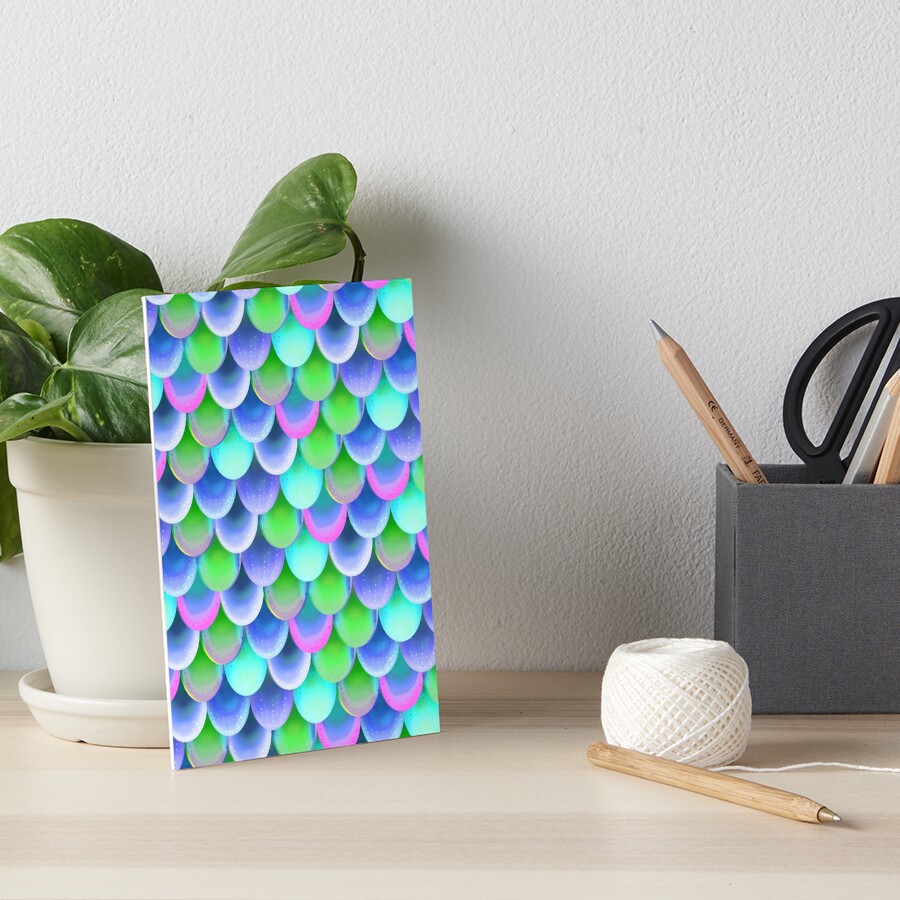 "Light Blue Scales" Art Board Print by Rosie-Alice | Redbubble