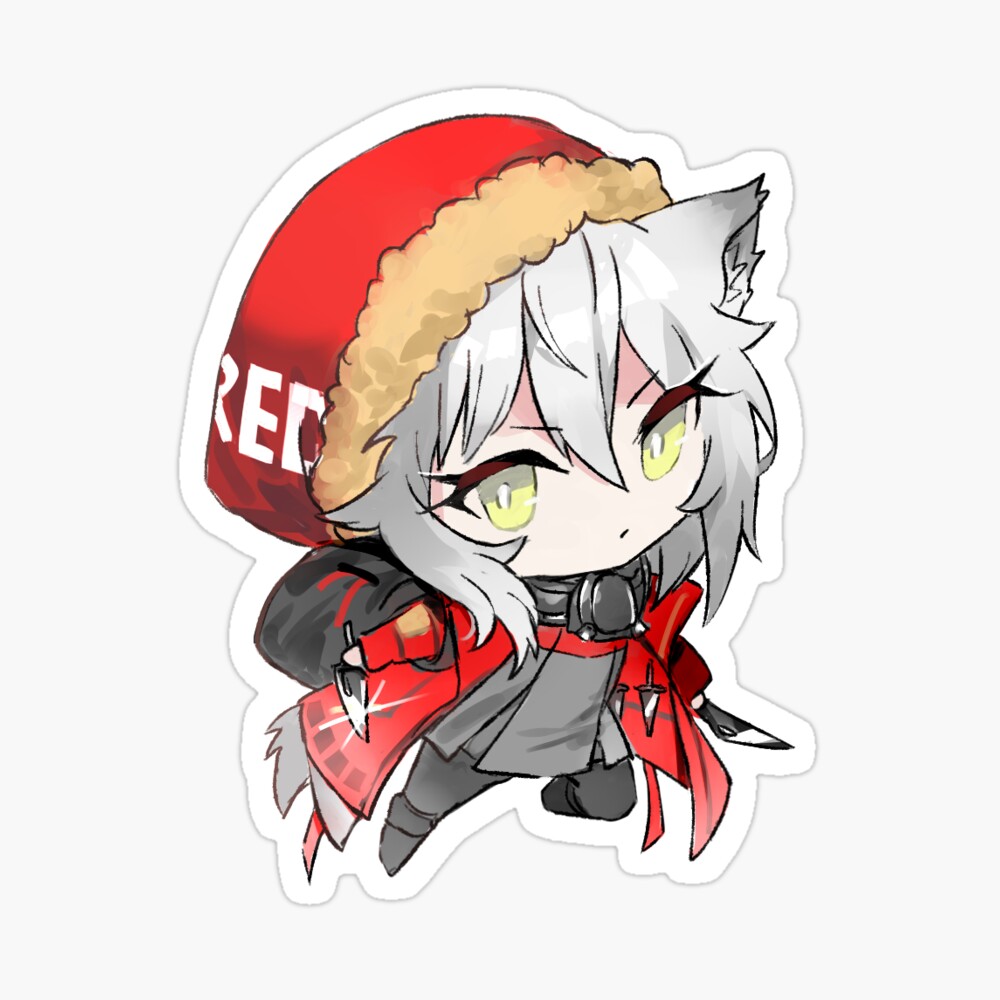 Redde Chibi Uttrykk Arknights Reed Sticker Arknights Reed Alter