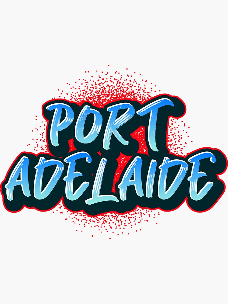 "PORT ADELAIDE, AFL, RETRO, FOOTBALL " Sticker for Sale by Uptop89 ...