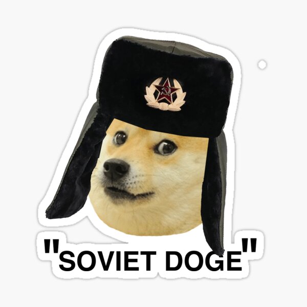 "Project Doge - N°4 Soviet Doge" Sticker by ClemFB | Redbubble