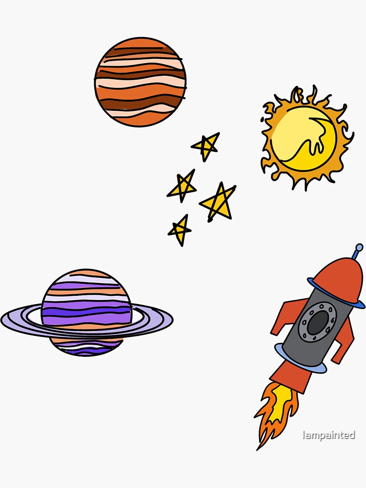 "Space Science Sticker Pack " Sticker for Sale by Iampainted | Redbubble
