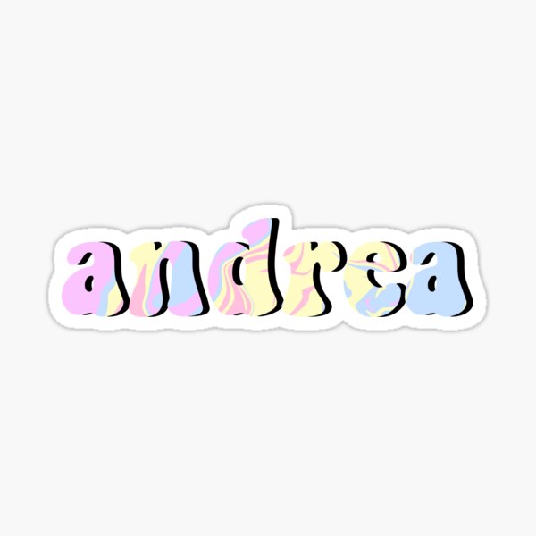 "custom andrea " Sticker for Sale by OliviaK15 | Redbubble