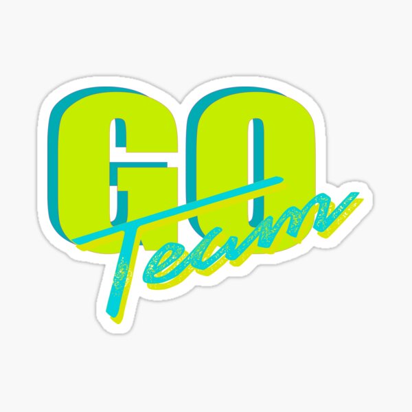 "GO Team logo" Sticker for Sale by Type-Design | Redbubble
