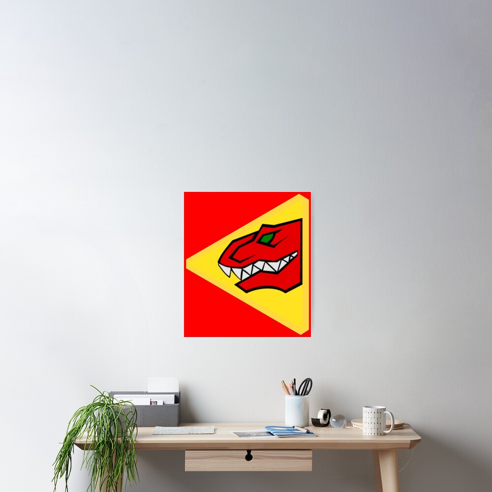 Póster «Kyoryu Red T-Rex» de NerdiousBrands | Redbubble
