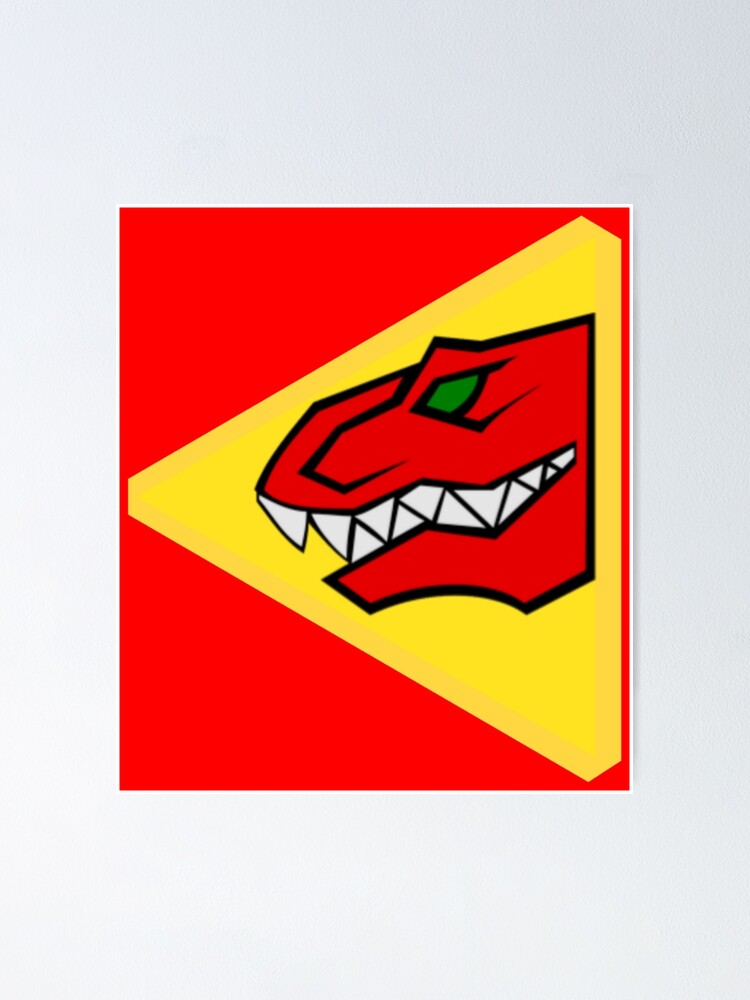 Póster «Kyoryu Red T-Rex» de NerdiousBrands | Redbubble