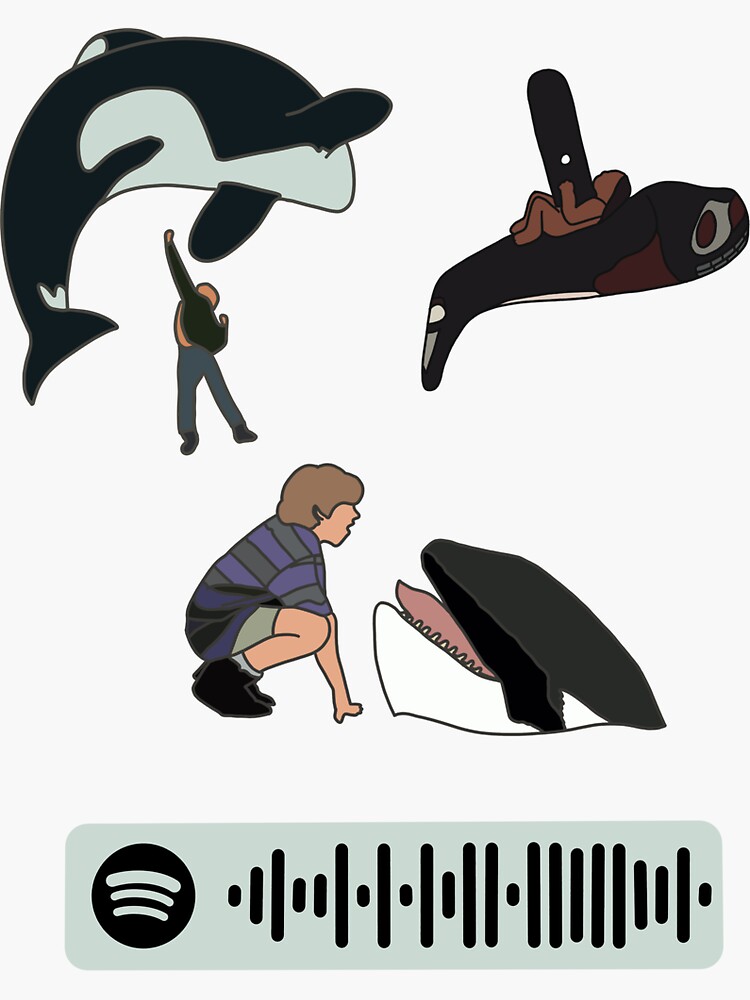"Free Willy Pack" Sticker for Sale by StudioBec | Redbubble
