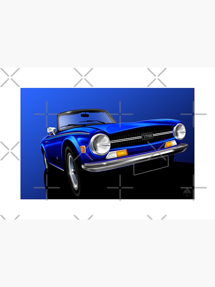 "Poster artwork - Triumph TR6" Sticker for Sale by RJWautographics ...