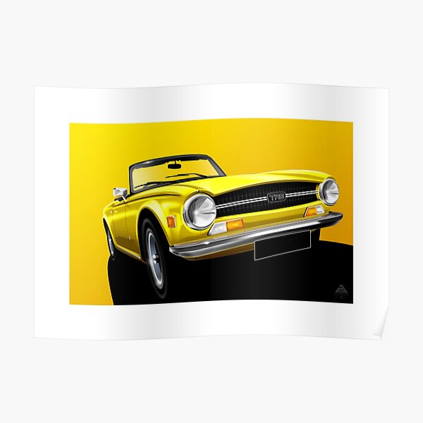 "Poster artwork - Triumph TR6" Poster by RJWautographics | Redbubble