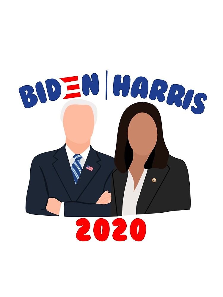 "Biden Harris 2020 Vote Illustration Drawing" Poster by aimeedesigns ...